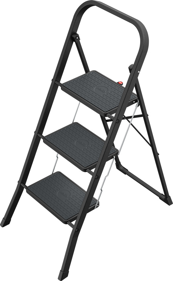 ‫Hailo - דרגש 3 שלבים מתקפל Hailo גרמניה סדרת K40 BasicLine שחור | סופר-פארם‬