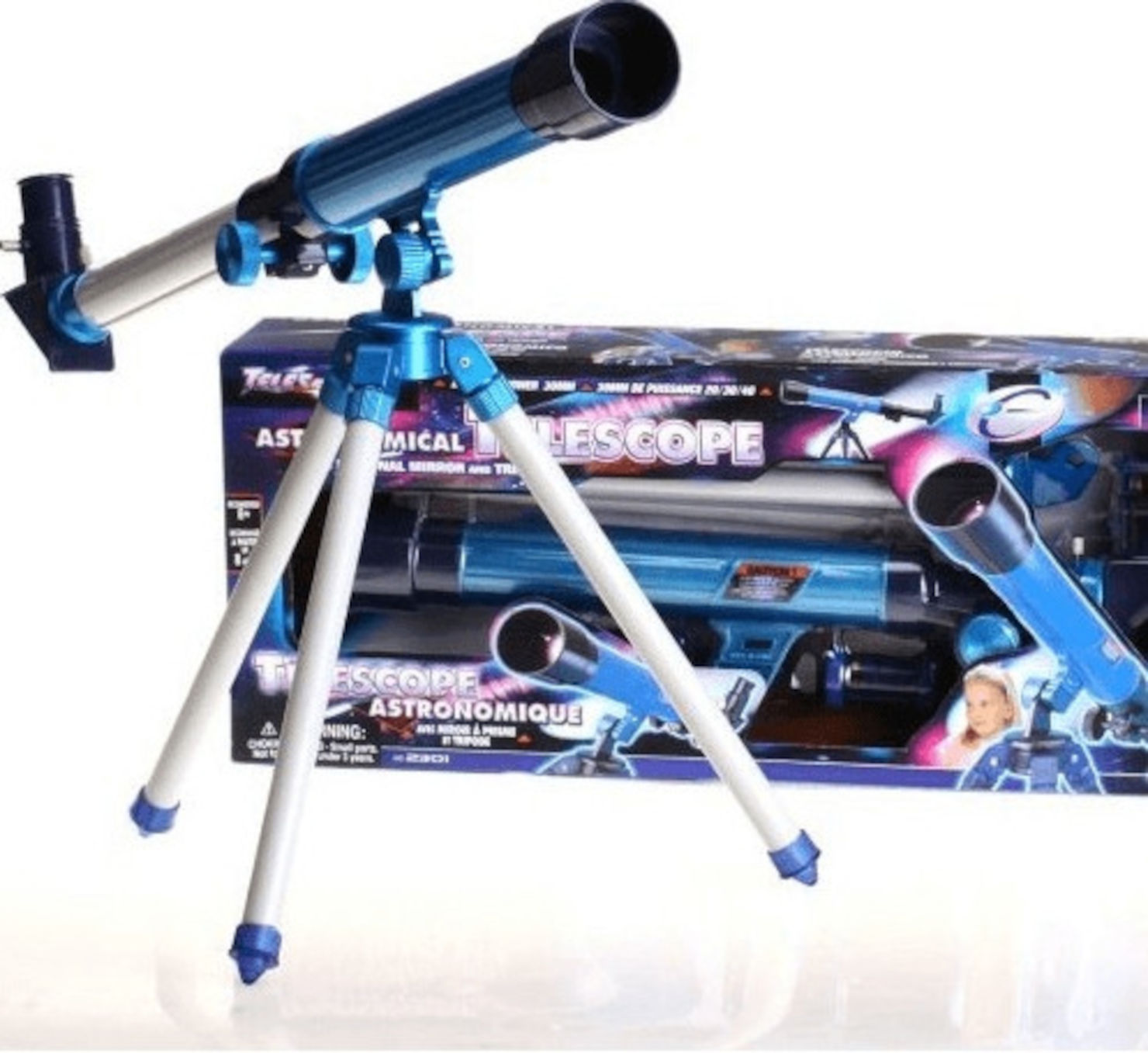 ‫Eastcolight - טלסקופ גדול ואיכותי ממתכת לילדים עם הגדלה פי 50 כולל ...