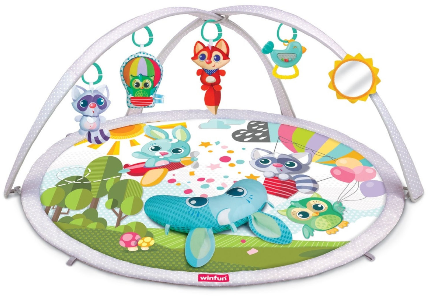 ‫winfun - משטח פעילות ואוניברסיטה עם קשתות ניתנות לניתוק/חיבור, כרית ...