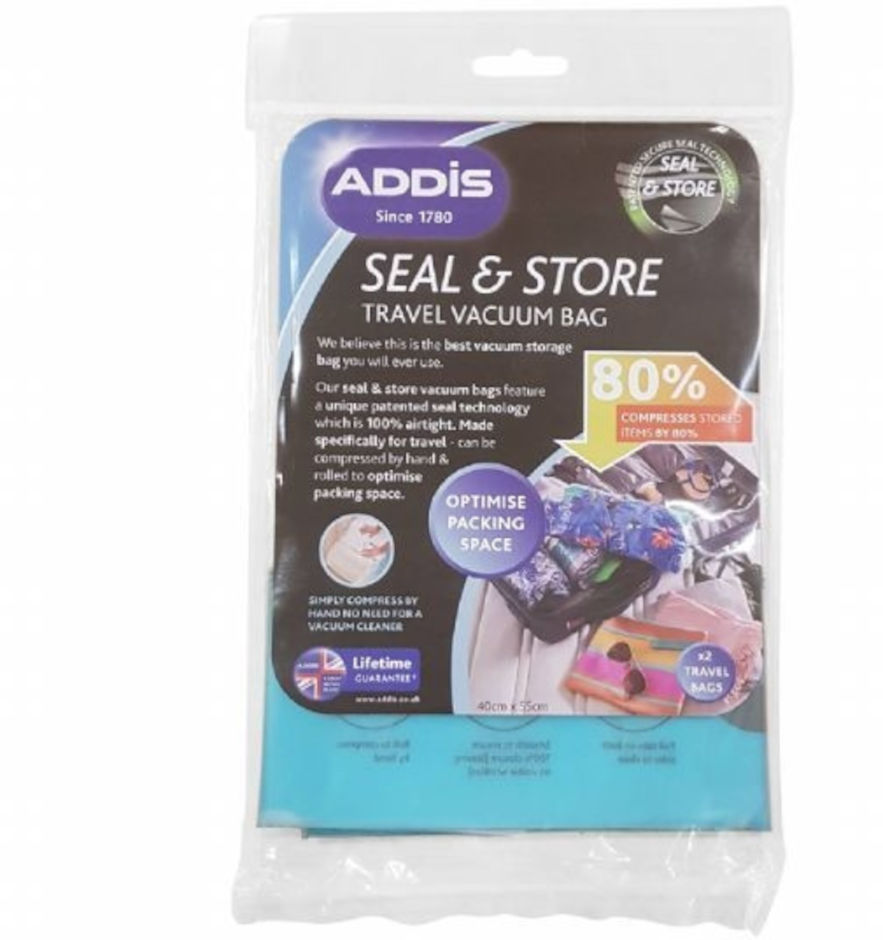 ‫Addis - זוג שקיות וואקום מעולות לנסיעות | סופר-פארם‬