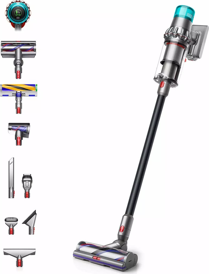 ‫DYSON - שואב אבק ידני אלחוטי כולל תאורת LED במברשת לגילוי אבק ...