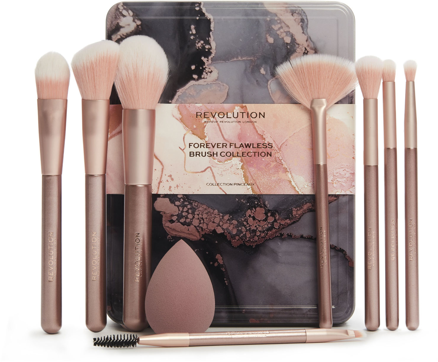 ‫makeup Revolution Forever Flawless מארז מברשות סופר פארם‬