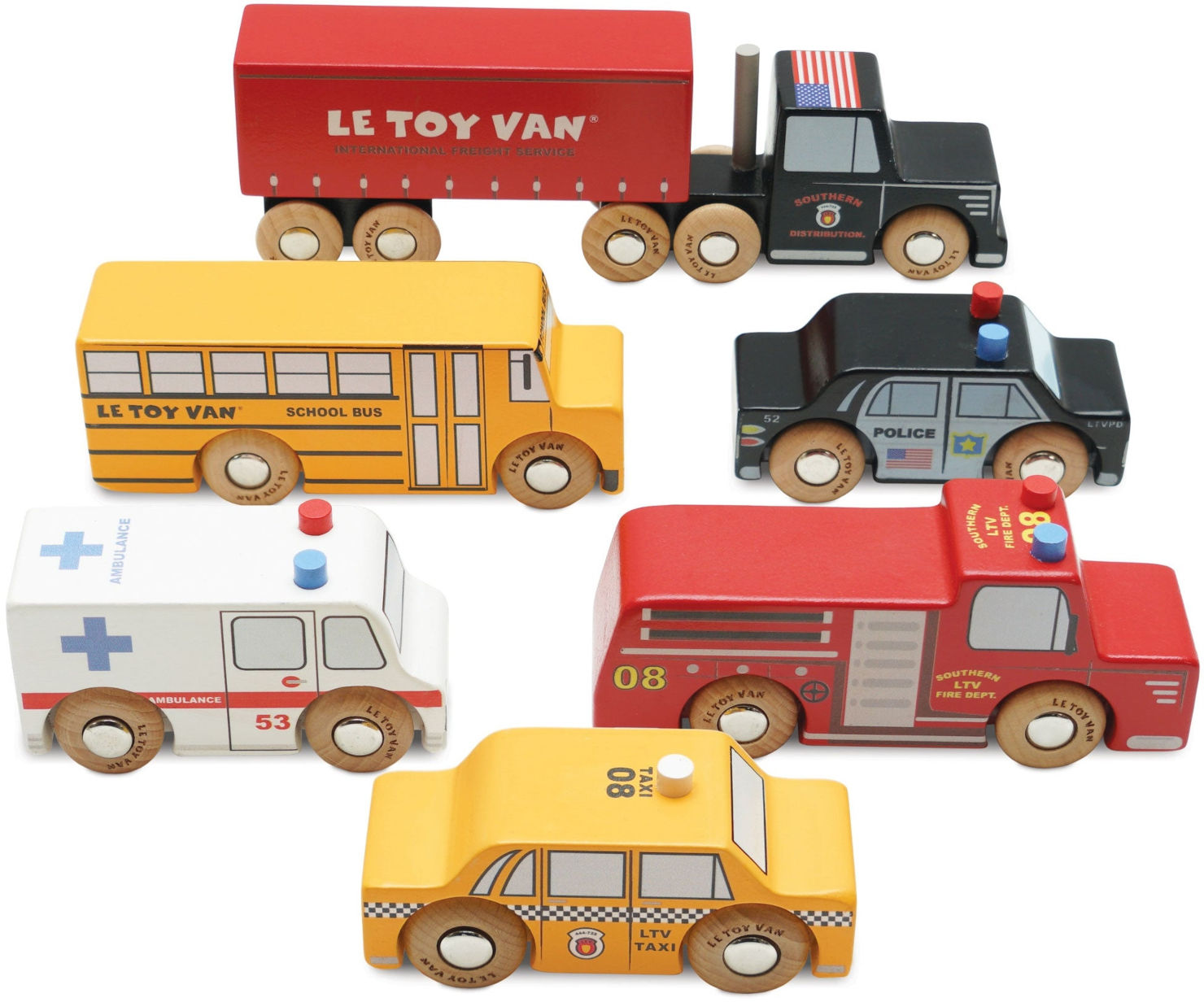 ‫Le Toy Van - סט מכוניות ניו יורק מעץ לילדים | סופר-פארם‬