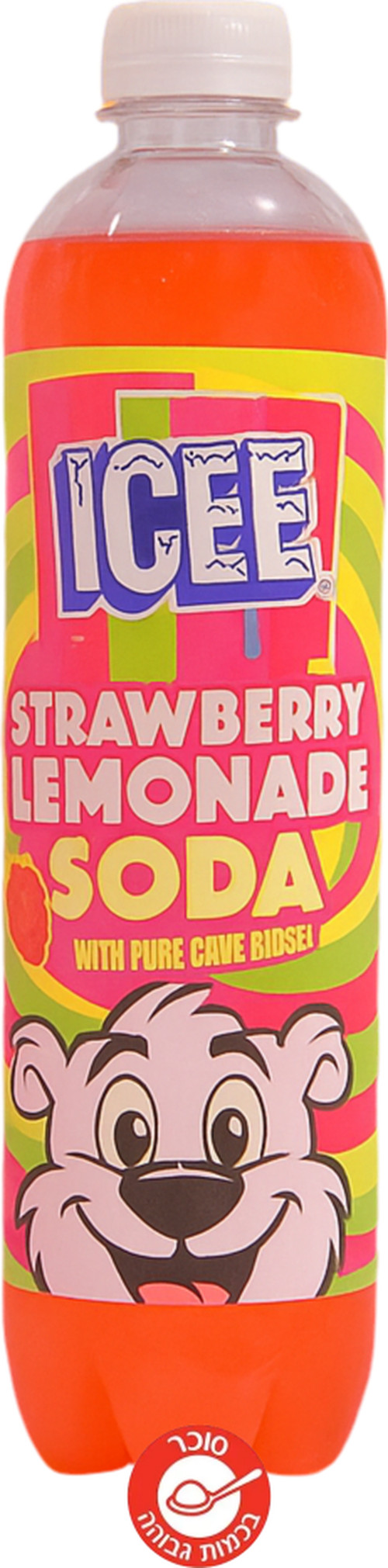 ‫Icee - Icee Strawberry Lemonade Soda אייסיי סודה תות לימון | סופר-פארם‬