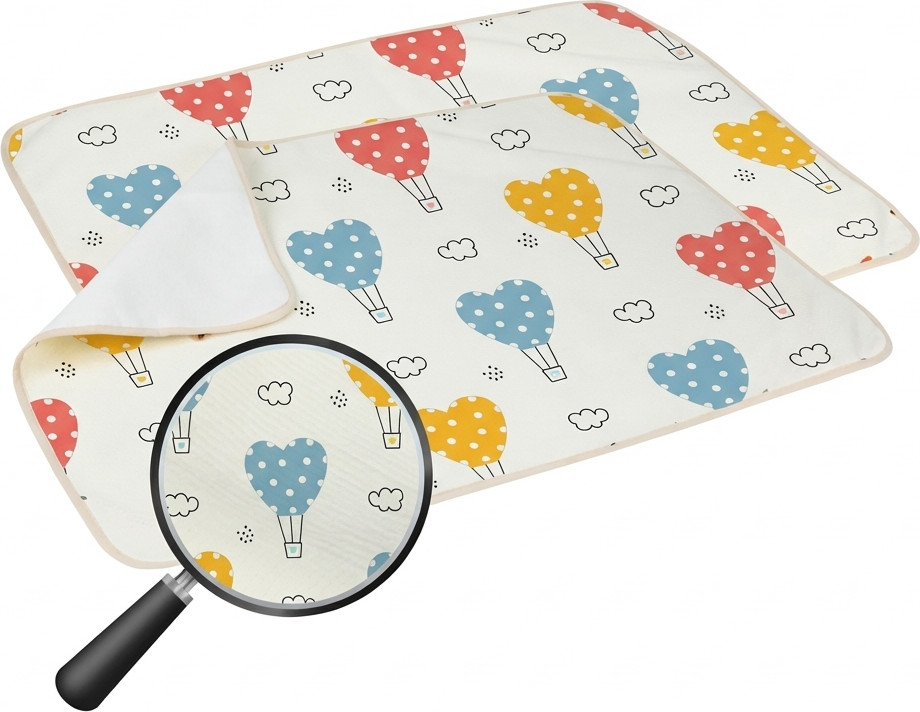 ‫פוליז - סדינית חלום מארז זוגי – סדין מיוחד לגמילה מחיתולים, דגם בלונים ...