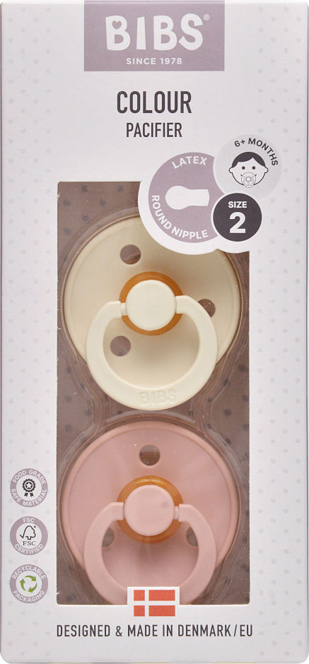‫BIBS - מוצץ לטקס מידה 2 COLOUR | סופר-פארם‬