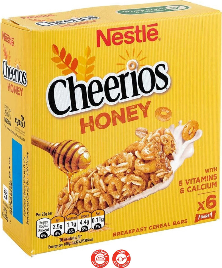 ‫Mars - Cheerios Honey חטיף דגנים צ'יריוס עם דבש | סופר-פארם‬