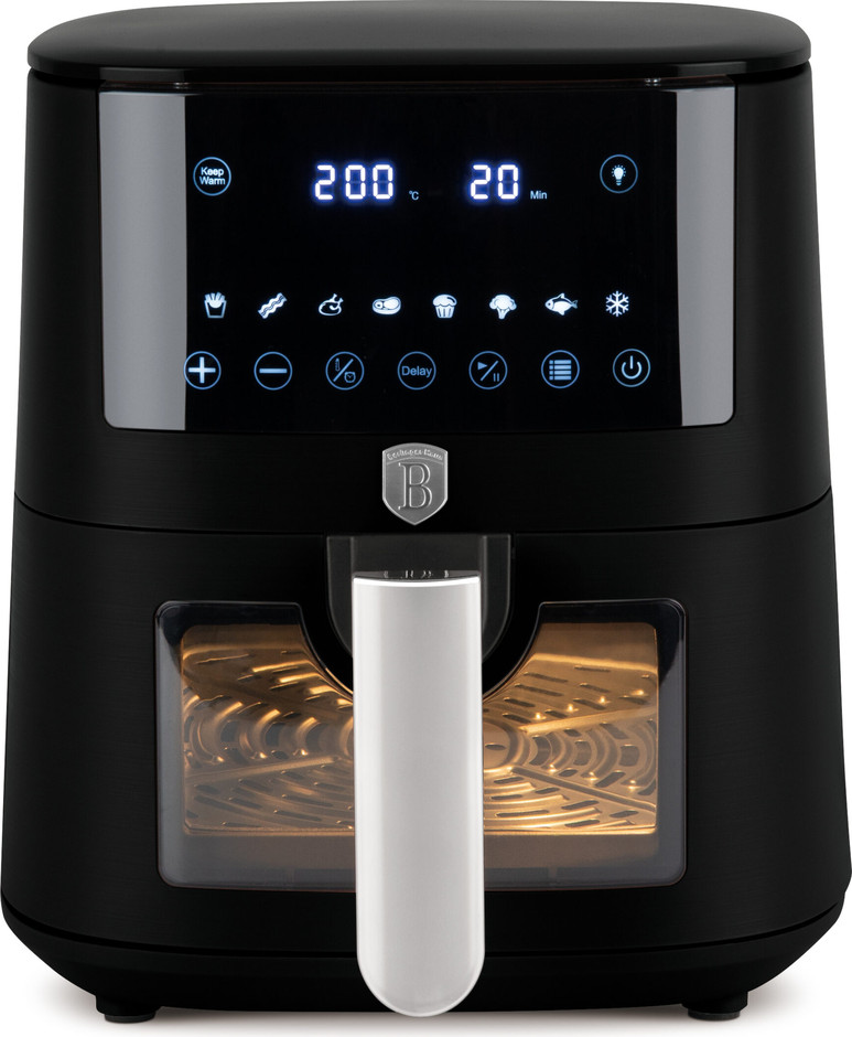 ‫Berlinger Haus - סיר טיגון ללא שמן 5 ליטר Berlinger Haus Matte Black ...