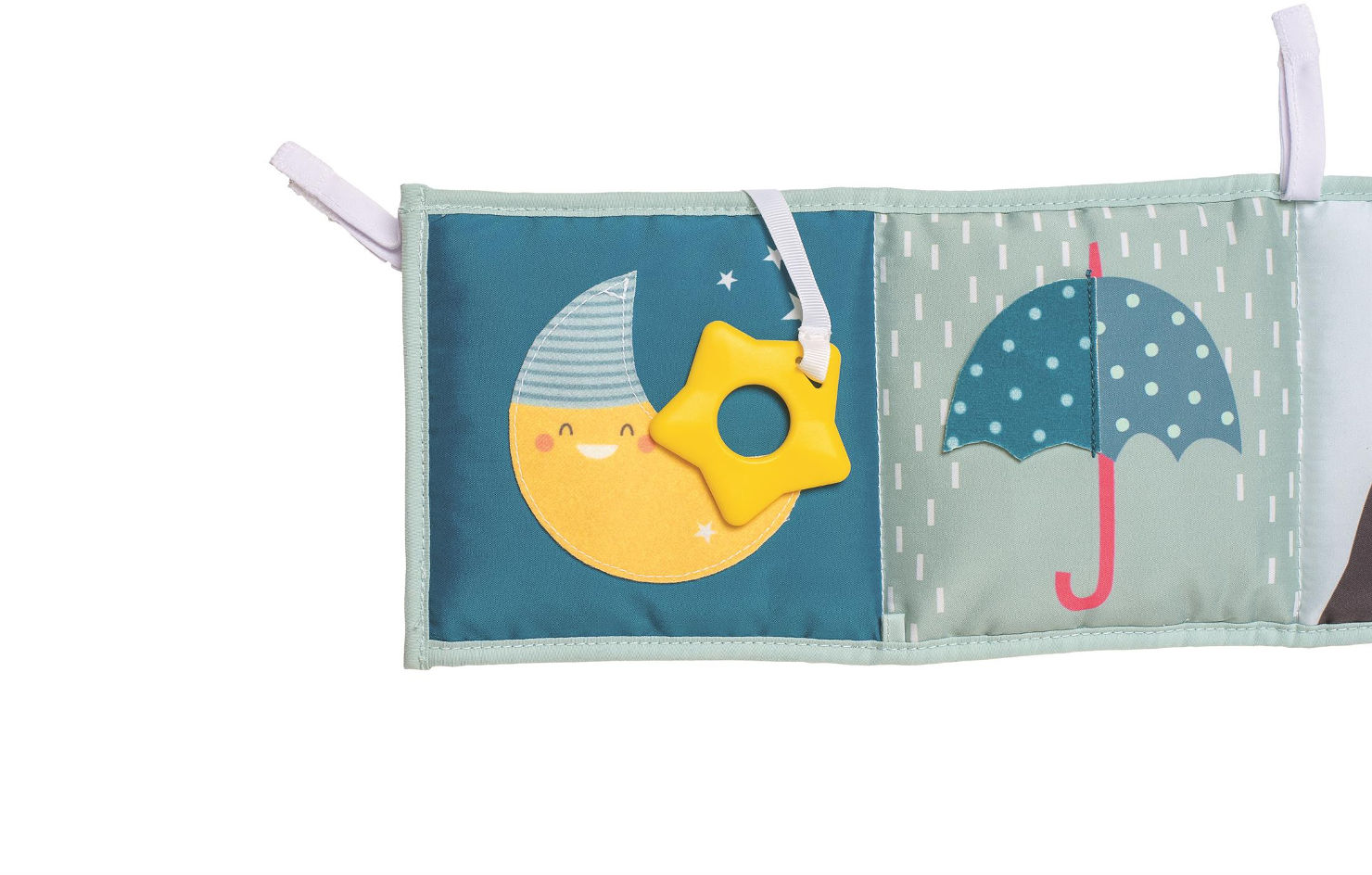 ‫Taf Toys - ספר פעילות דו-צדדי לעגלה או מיטה עם נשכן 'חיבור מהיר' - דב ...