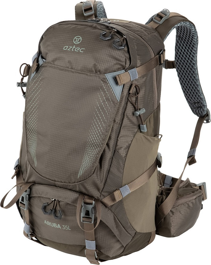 ‫Aztec - תיק גב לטיולים - 35 ליטר Aztec אצטק Aruba 35L - זית | סופר-פארם‬
