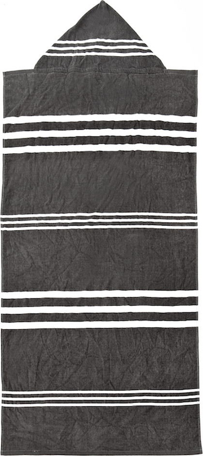 ‫2surpriseu - מגבת חוף שחורה עם קפוצ’ון וכיסוי למושב | סופר-פארם‬