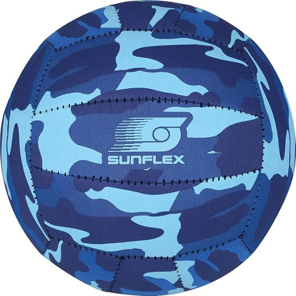 ‫SUNFLEX - כדור כדורגל SUNFLEX Beach and Funball Size 3 Camo Blue ...