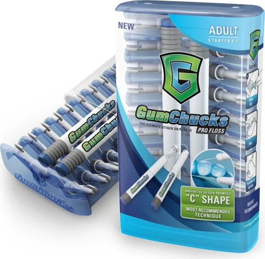 ‫Gum Chucks - GumChucks המקורי ערכת מתחילים – פטנט חוט דנטלי תוצרת ארה ...