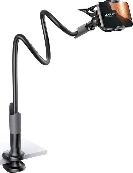 ‫LAMICALL - מעמד שולחני מתכוונן לטלפון כולל תפס מהדק Lamicall לאמיקול ...
