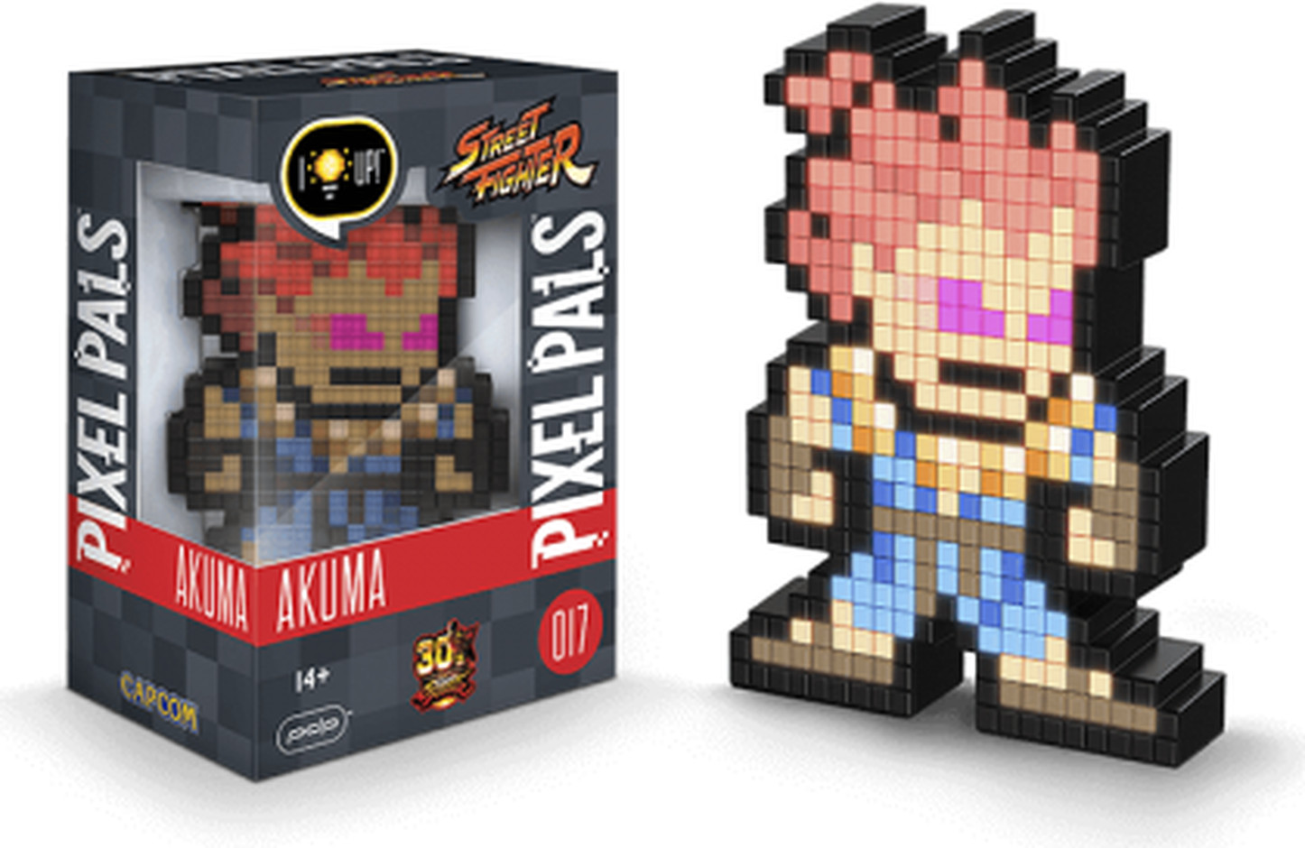 ‫PDP - מנורת Led מגניבה - PDP Pixel Pals Street Fighter - Akuma Light ...