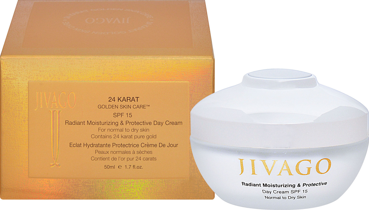 ‫JIVAGO - GOLDEN SKIN CARE קרם לחות מגן לעור רגיל עד יבש | סופר-פארם‬