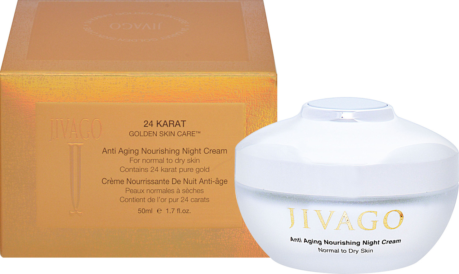 ‫JIVAGO - GOLDEN SKIN CARE קרם לילה מזין לעור רגיל עד יבש | סופר-פארם‬