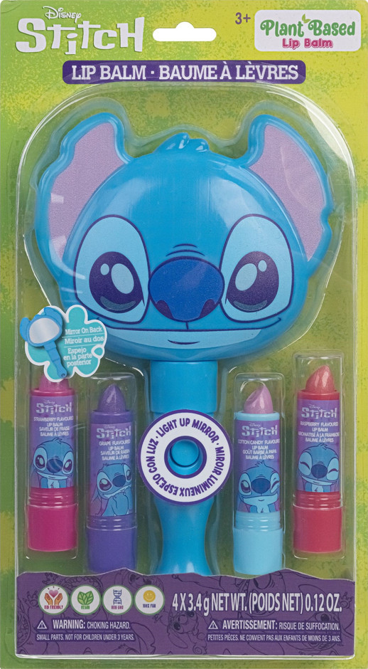 ‫Disney - סטיץ מארז מראה מוארת + שפתוני לחות | סופר-פארם‬