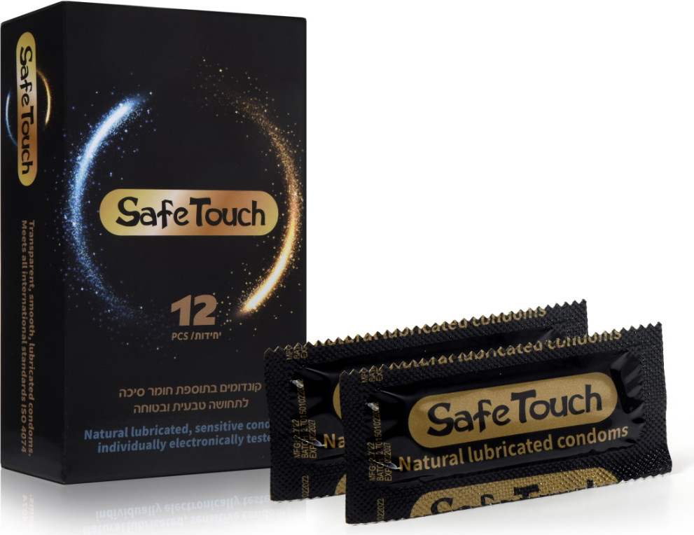 ‫Safe Touch - קונדומים 12 יחידות | סופר-פארם‬