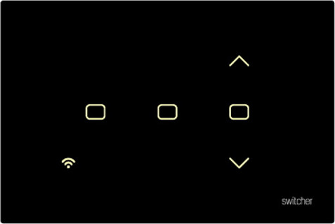 ‫Switcher - מתג חכם משולב לשליטה על 2 תאורות ותריס אחד לקופסת גוויס 3 ...