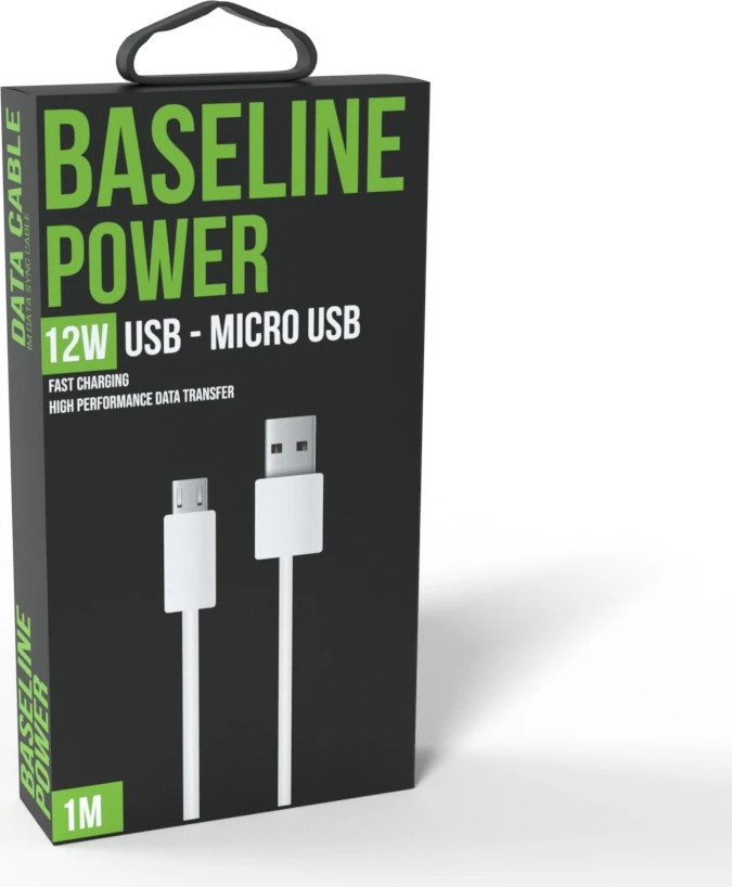 ‫Baseline - כבל טעינה BaseLine micro USB 1M | סופר-פארם‬