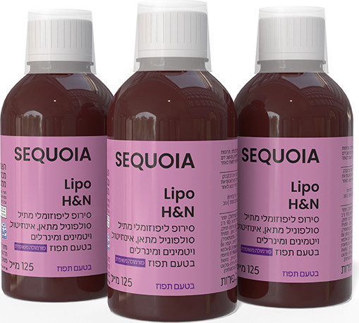 ‫SEQUOIA - שלישיית סירופ LIPO HAIR&NAILS ליפוזומלי | סופר-פארם‬
