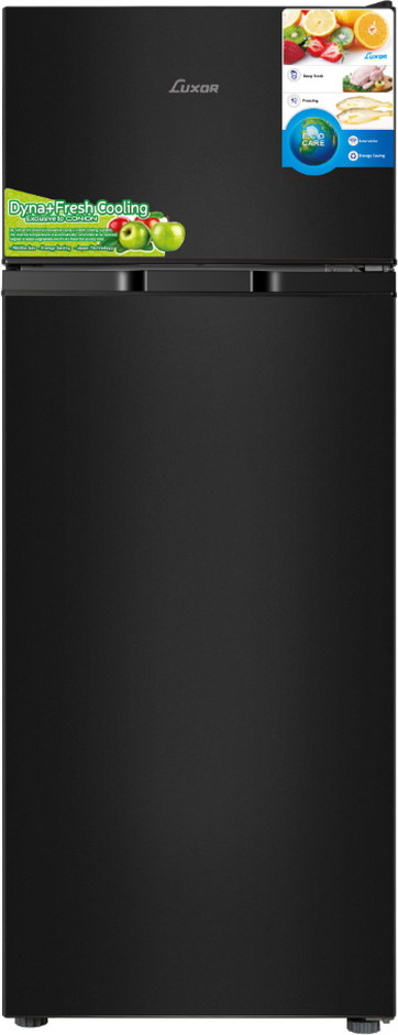 ‫LUXOR - מקרר מקפיא עליון - 233 ליטר Luxor לוקסור DF280-BLK שחור | סופר ...