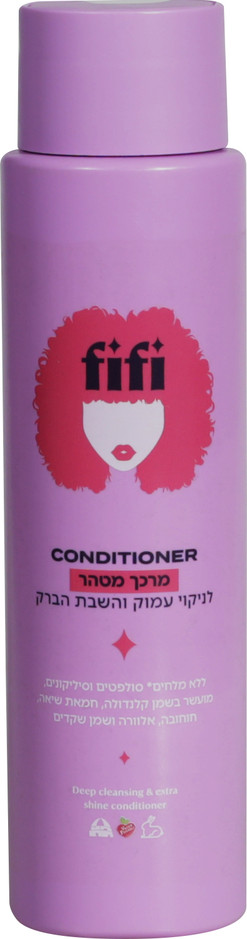 ‫FIFI - מרכך מטהר מסדרת ניקוי עמוק לשיער מתולתל מעניק לחות ומרגיע את ...