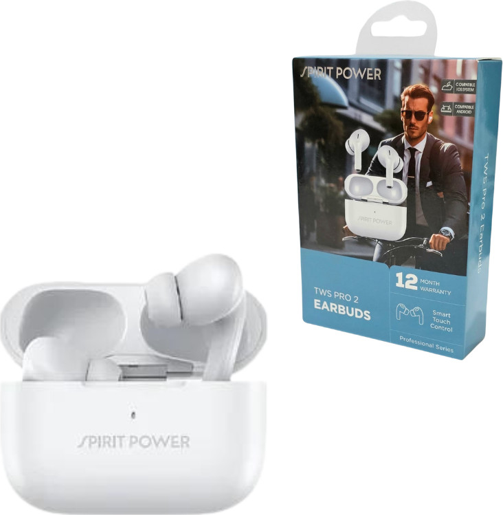 ‫בוקסטייל - אוזניות בלוטוס Spirit Power Tws Pro2 Earbuds | סופר-פארם‬