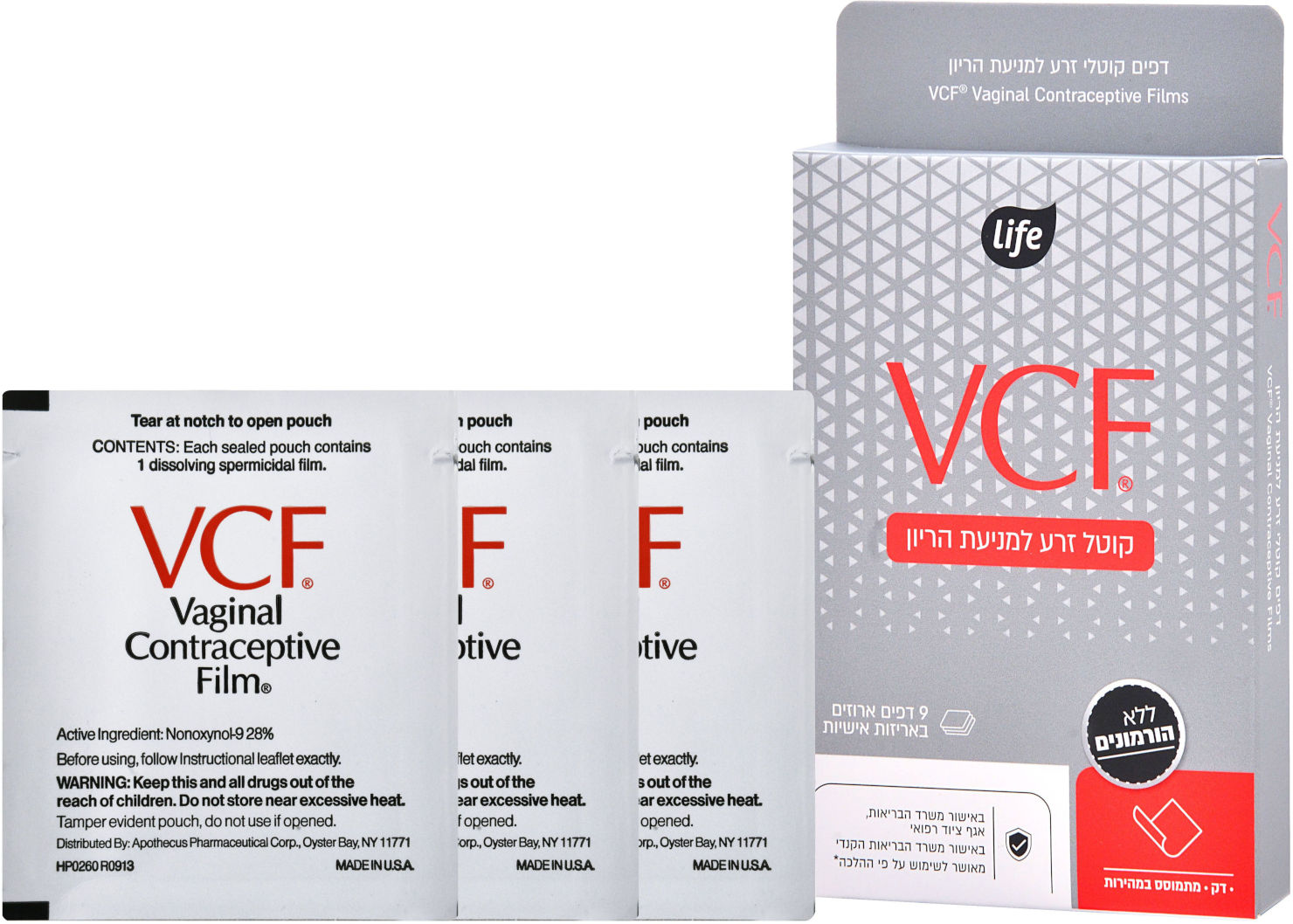 ‫לייף - VCF דף מתמוסס למניעת הריון ללא הורמונים | סופר-פארם‬