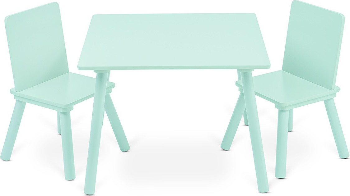 ‫Twigy - Morell סט שולחן ו 2 כסאות מלא לילדים דגם מורל‏‏‏ - ירוק פיסטוק ...