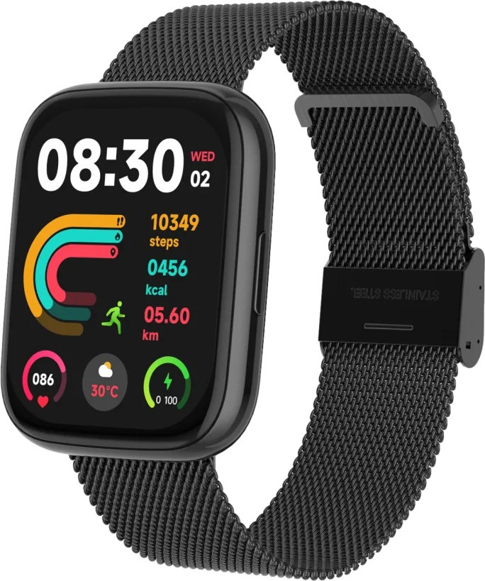 ‫FitPro - שעון חכם FITPRO S4 – בצבע שחור, השותף המושלם לסגנון חיים פעיל ...