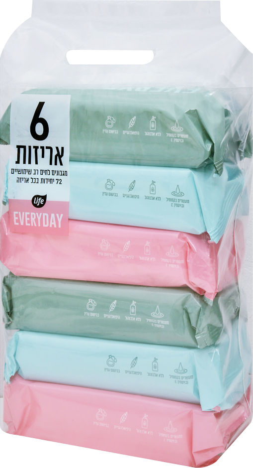‫לייף - מגבונים לחים רב שימושיים | סופר-פארם‬