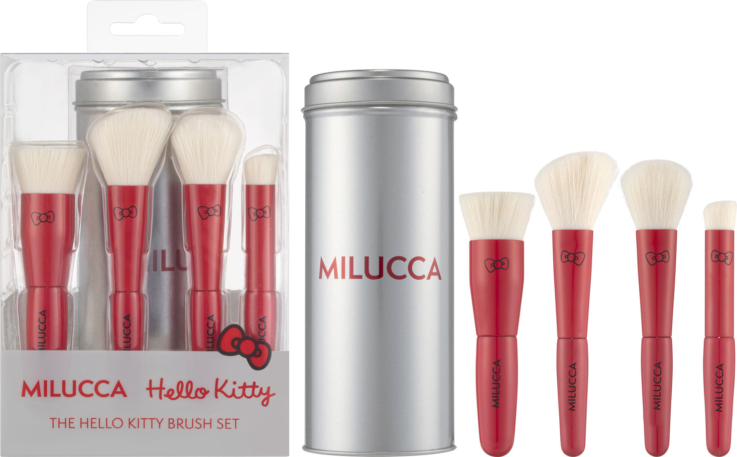 ‫MILUCCA - הלו קיטי סט מברשות איפור | סופר-פארם‬