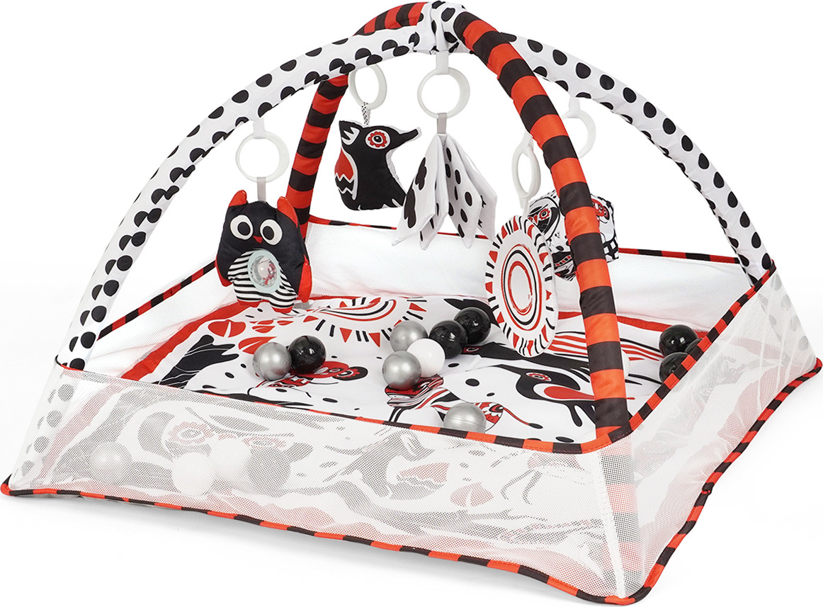 ‫Twigy - משטח פעילות/בריכת כדורים - Animals & Smiles Activity gym ...