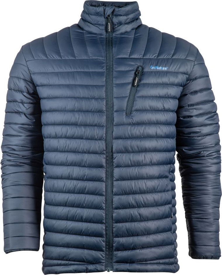 ‫Go Nature - מעיל פוך סינטטי לגברים המתקפל קומפקטי דגם Beluga צבע כחול ...