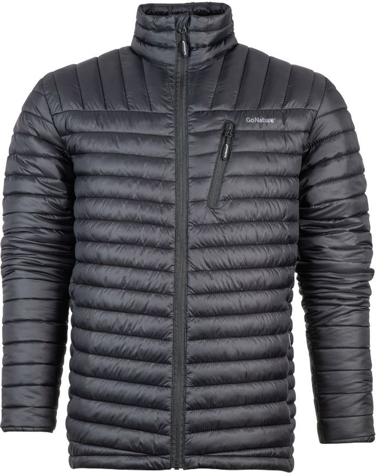 ‫Go Nature - מעיל פוך סינטטי לגברים המתקפל קומפקטי דגם Beluga צבע שחור ...