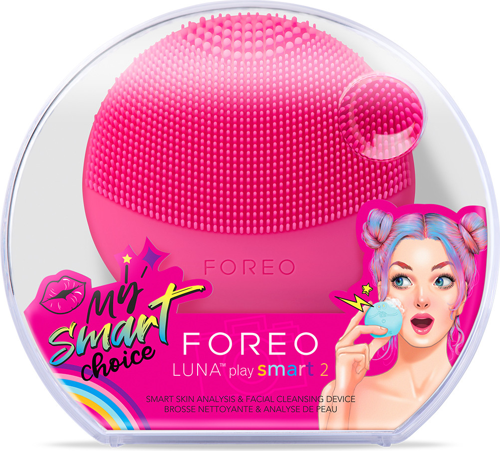 ‫FOREO - מכשיר לאבחון עור, ניקוי ועיסוי עור הפנים - LUNA Play Smart 2 ...