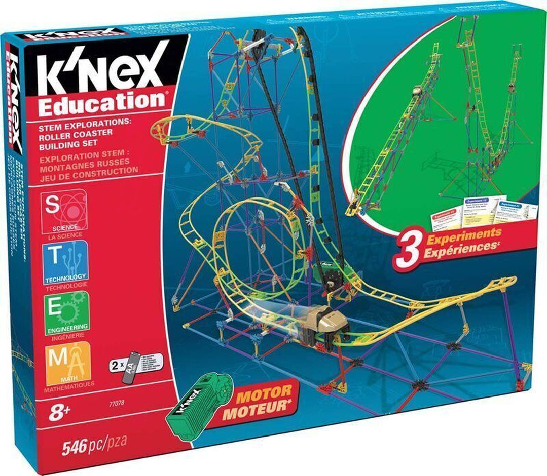 ‫K'NEX - קנקס (קונקס) רכבת הרים 546 חלקים - K'nex | סופר-פארם‬