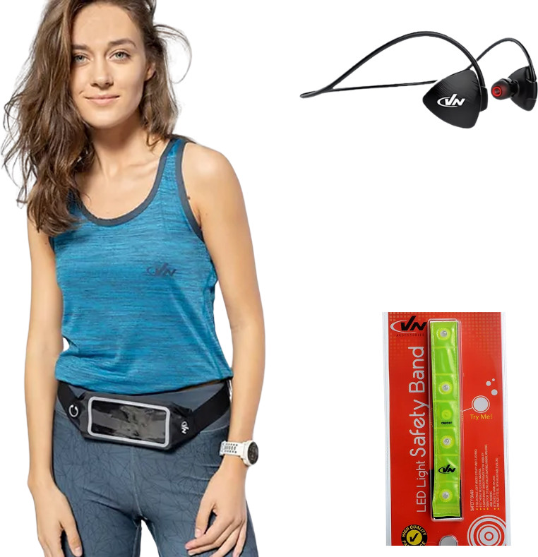 ‫VN - חגורת איבזרים/מחזיר אור/אוזניות BT דור 5 - RUNNING PRO – ריצה ...