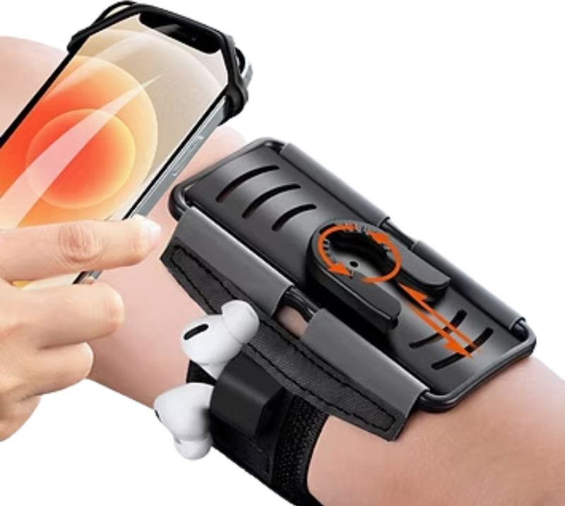 ‫VN - פאוץ' ריצה מסתובב 360° עם מקום ייעודי לאיירפודס – מבית VN SPORT ...