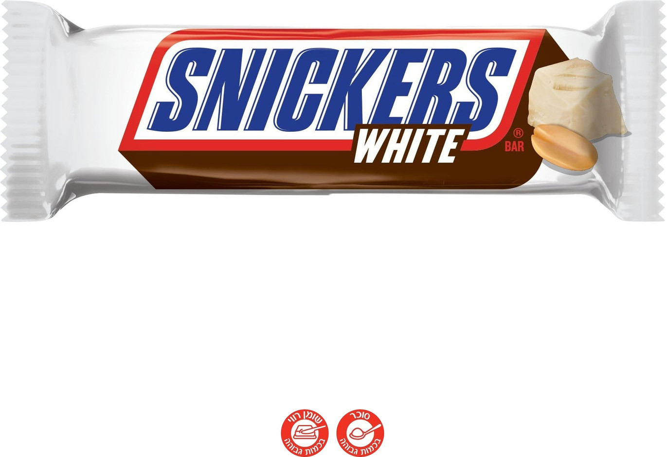 ‫SNICKERS - Snickers White סניקרס מצופה שוקולד לבן | סופר-פארם‬