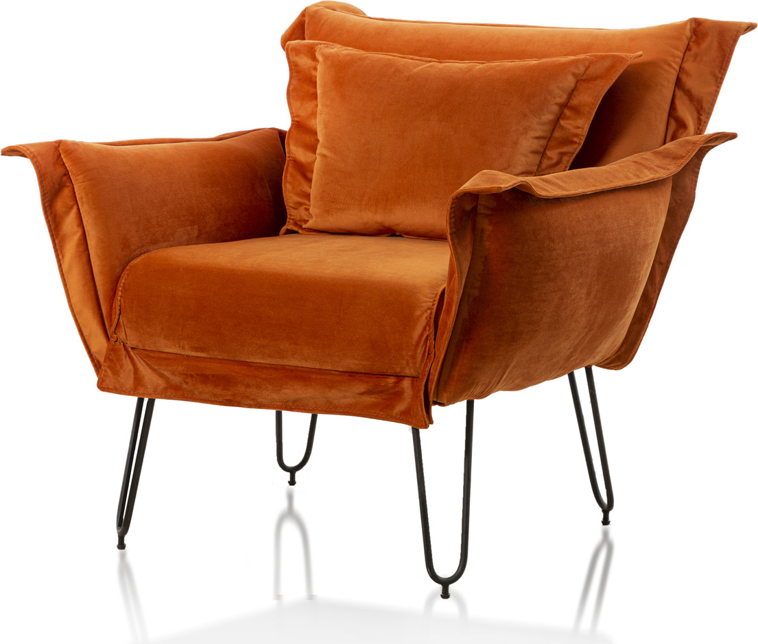 ‫Leonardo - כורסה יוקרתית דגם BG05 העשויה שלדת עץ מלא רצועות אלסטיות ...