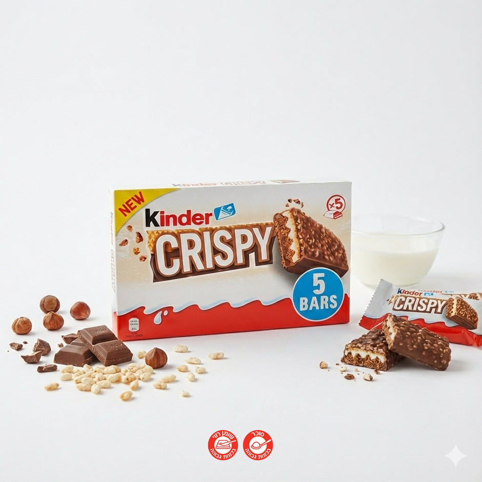 ‫קינדר - Kinder Crispy קינדר קריספי חמישיה | סופר-פארם‬