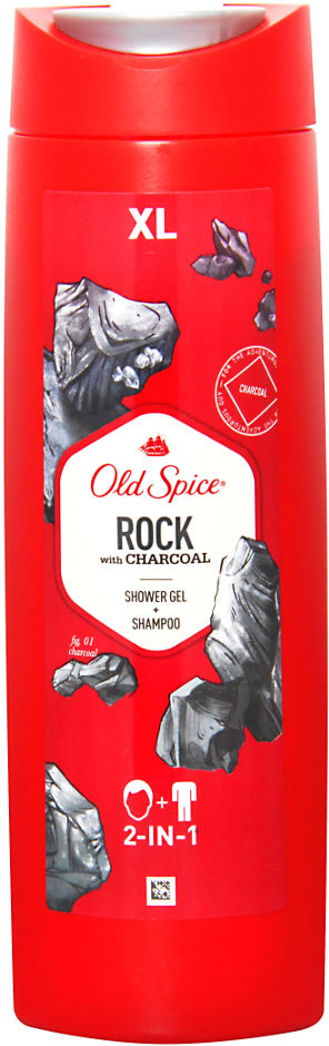 ‫אולד ספייס - ג'ל רחצה + שמפו ROCK | סופר-פארם‬