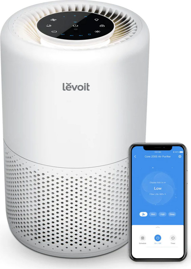 ‫LEVOIT - מטהר אוויר חכם עם שליטה באפליקצייה דגם CORE-200S | סופר-פארם‬