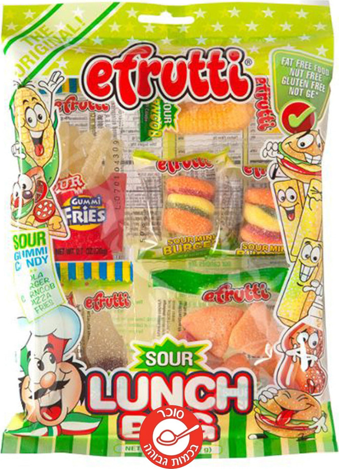 ‫Teimim - Efrutti Lunch Sour Gummies קיט סוכריות גומי חמוץ מארז ארוחת ...