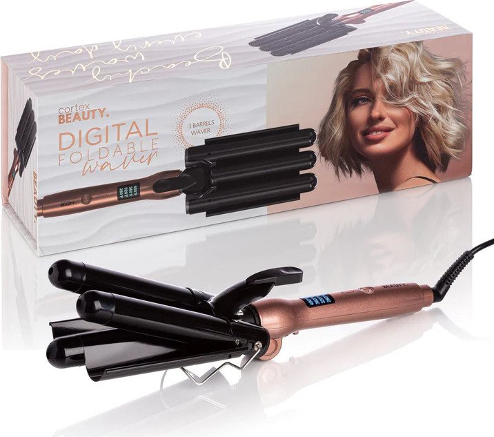 ‫Cortex BEAUTY - מסלסל גלי וייבר WAVE MAKER קורטקס CORTEX צבע ורוד | סופר-פארם‬