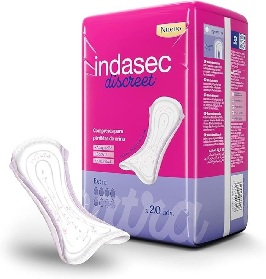 ‫INDAS - פדים לספיגת שתן - INDASEC EXTRA | סופר-פארם‬