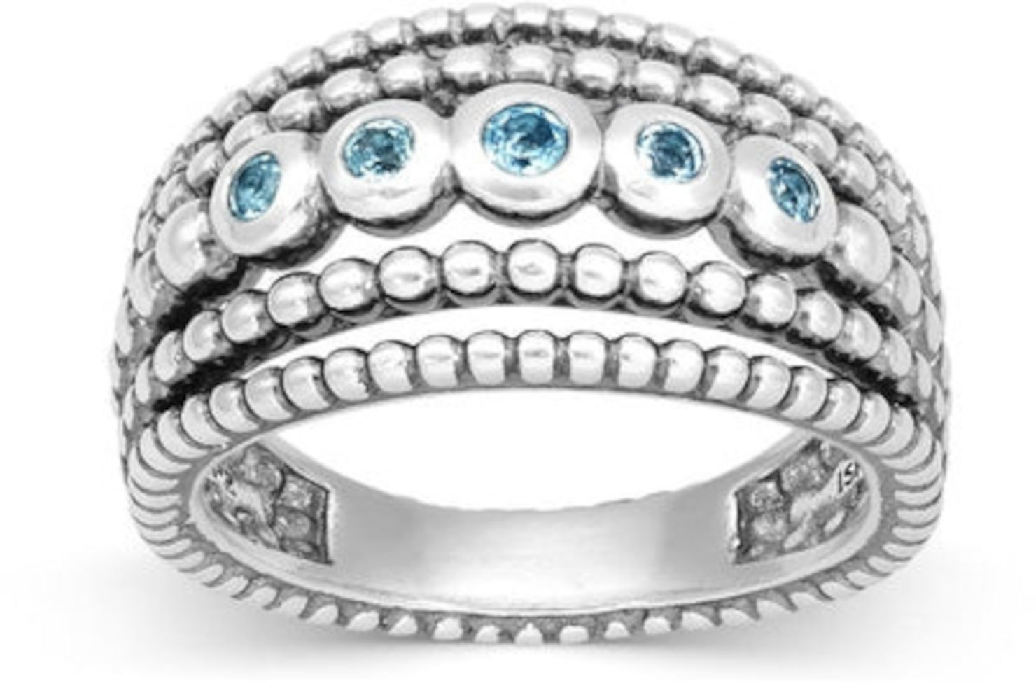 ‫Danny Newfeld - טבעת כדורים עם אבני חן, כסף סטרלינג | סופר-פארם‬